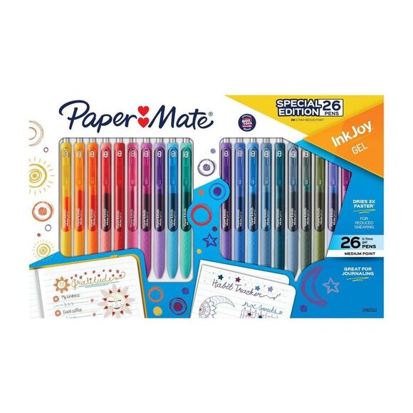Paper Mate | Office | Paper Mate Inkjoy 26pk Colored Gel Pens 7mm Medi ...